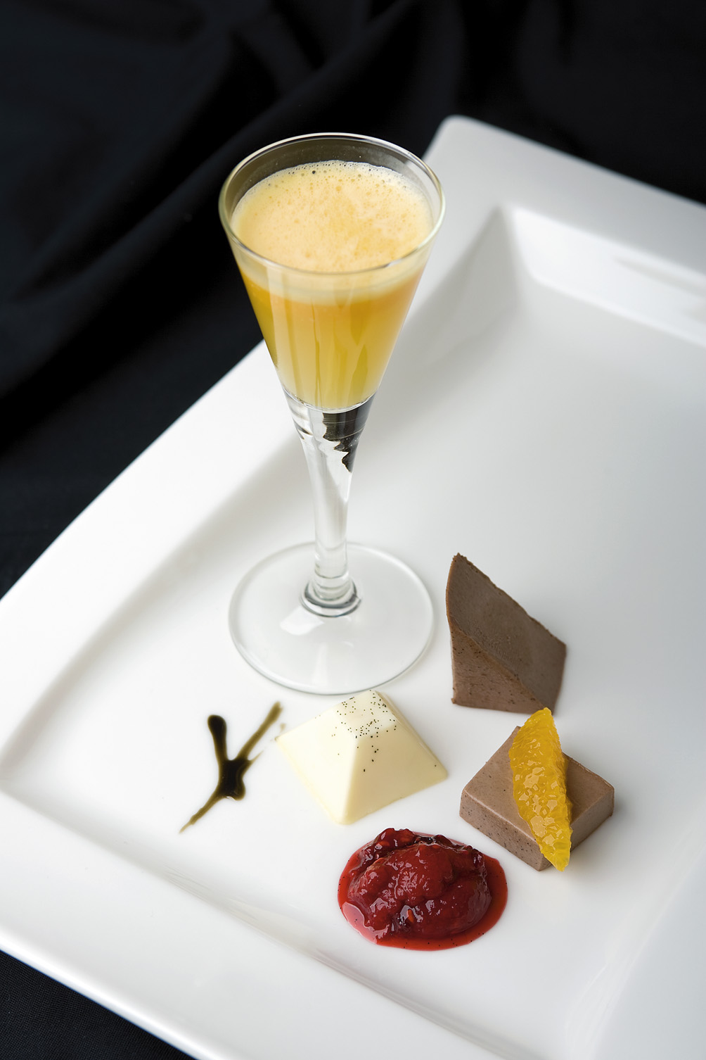 PANNACOTTA MED TRE CHOKLADER OCH ISAD APELSINSOPPA • Vin, sprit, öl och ...